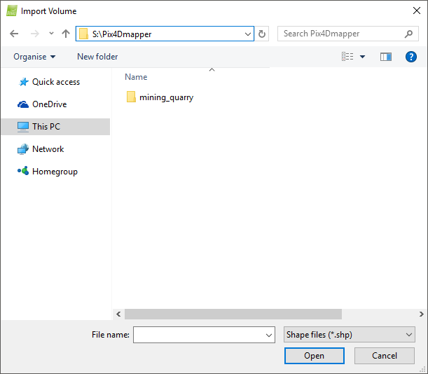 Menu View > Volumes > Sidebar > Layers - PIX4Dmapper